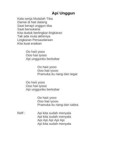 Lagu Api Unggun Pdf
