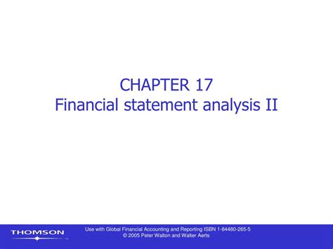 Ppt Chapter 17 Financial Statement Analysis Ii Powerpoint