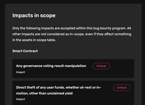 How To Know If My Bug Is In Scope Immunefi
