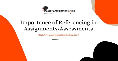 Importance Of Referencing In Assignments Assessments Masters