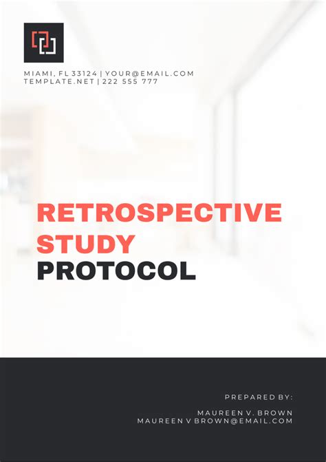 Free Retrospective Study Protocol Template To Edit Online