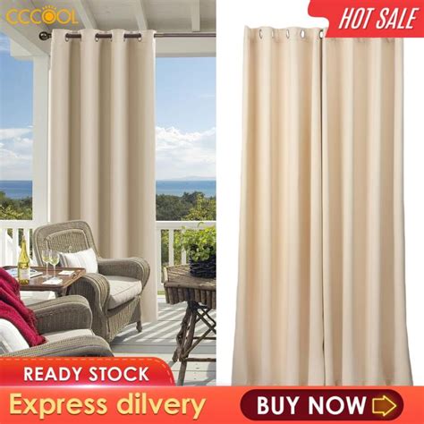 ตาไก่ผ้าม่านสร้างบรรยากาศมืดกันน้ำสวนกลางแจ้ง Ccool ม่านทำความร้อน Pergola Th