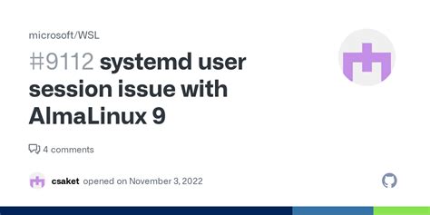 Systemd User Session Issue With Almalinux 9 · Issue 9112 · Microsoft