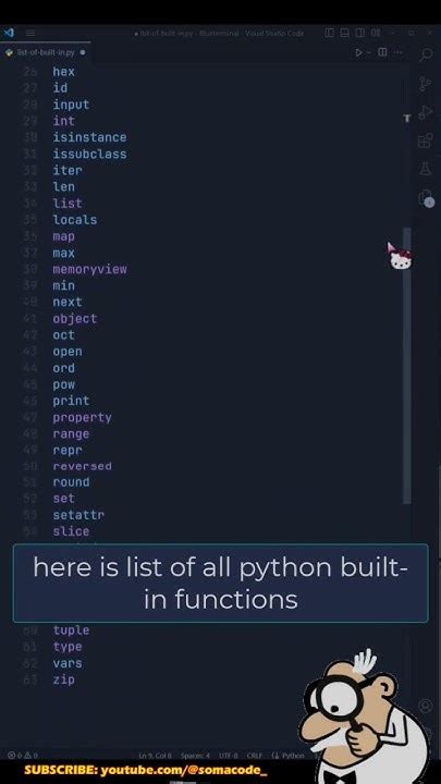 A Quick Tour Of Pythons Built In Functions Pythonprogramming Shorts Shortvideo Shortsvideo
