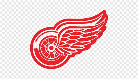 디트로이트 레드 윙스 내셔널 하키 리그 로고 데칼 하키 타운 기타 스포츠 심벌 마크 Png Pngegg