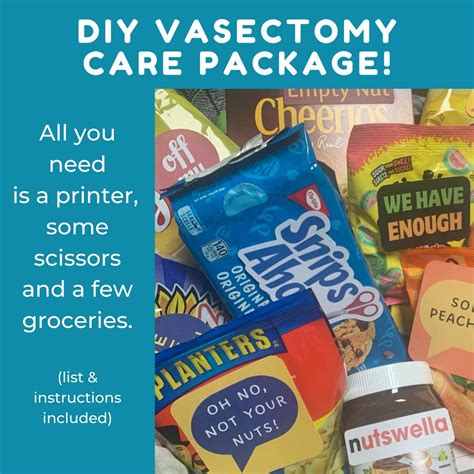 Digital Vasectomy Care Package T For Husband Vasectomy Diy Funny