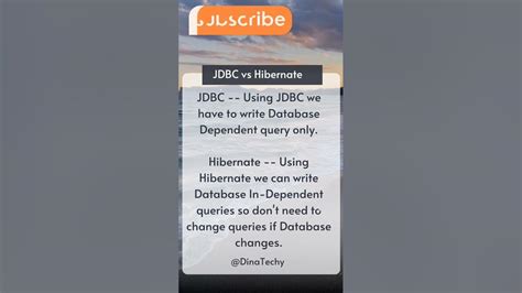 Jdbc Vs Hibernate Shorts Jdbc Hibernate Framework Java Difference 2023 Youtube