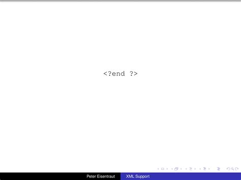 XML Support Specifications And Development PPT