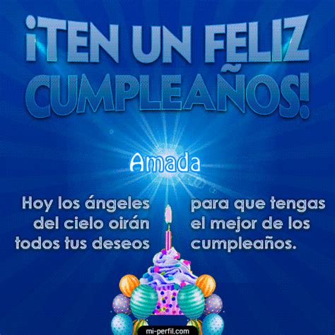 Ten un Feliz Cumpleaños Amada Tarjetas Gif Online