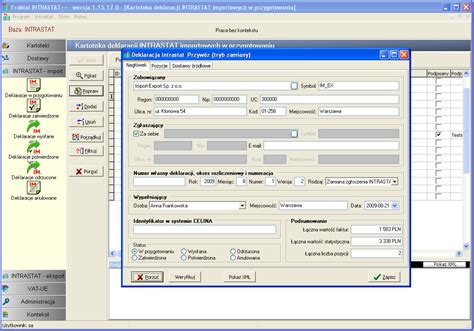Program Intrastat Deklaracje Intrastat