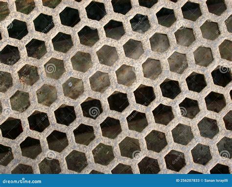 Hexagon Grid Stock Image Image Of Pattern Grate Hexagonal