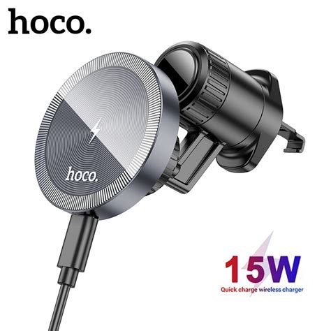 Hoco Hw6 ที่วางโทรศัพท์มือถือ 15w แบบแม่เหล็กไร้สาย ชาร์จเร็ว สําหรับ