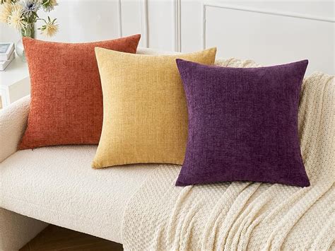 Miulee Pack Of 2 Couch Throw Pillow Covers 18x18 Inch Soft
