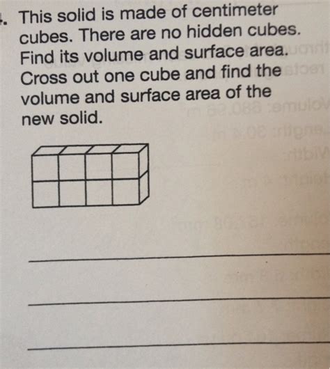 Solved This Solid Is Made Of Centimeter Cubes There Are No Chegg