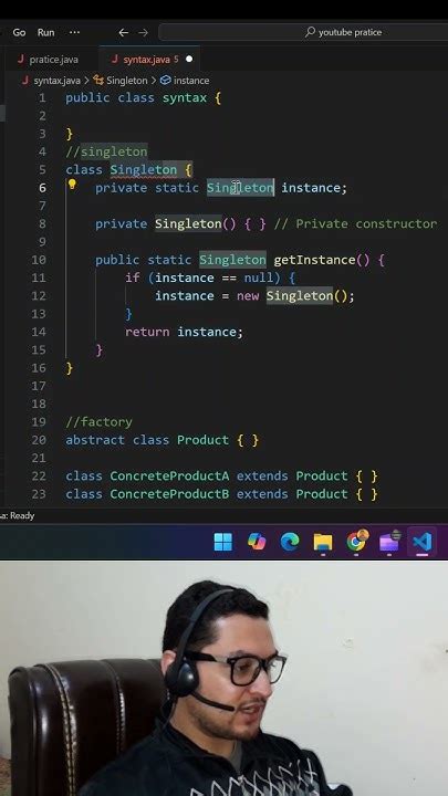 🎯 Singleton Design Pattern In 60 Seconds Designpatterns Java Singleton Youtube