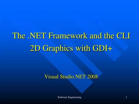 Ppt The Net Framework And The Cli 2d Graphics With Gdi Visual