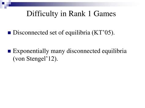ppt a polynomial time algorithm for 2 player rank 1 games powerpoint