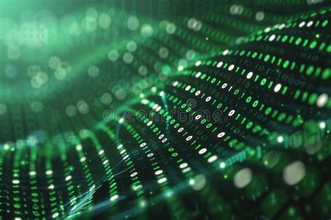 Digital Binary Coding On Network Futuristic Technology Background