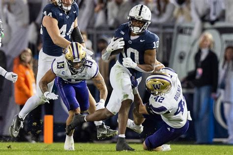 Star Rb Nicholas Singleton Practices For Penn State On Wednesday What We Saw From Holuba Hall