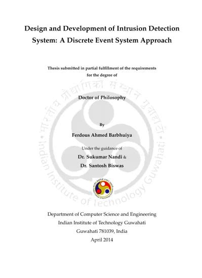 Design And Development Of Intrusion Detection System
