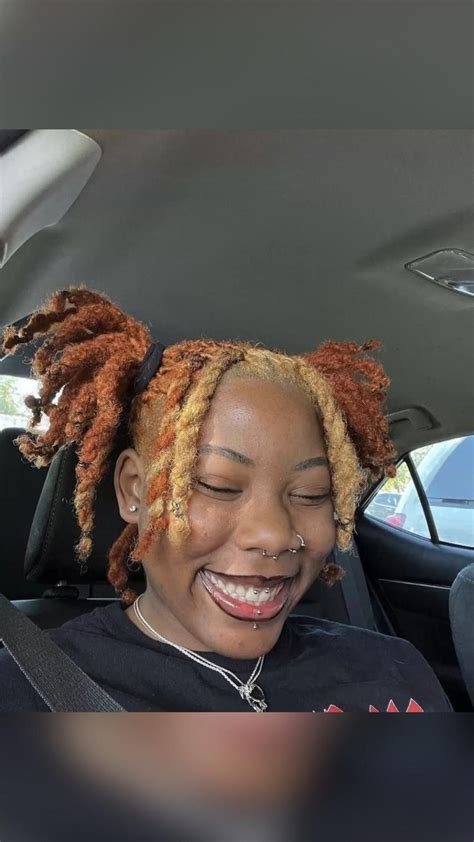 Ginger Locs Short Locs Hairstyles Locs Hairstyles Dyed Hair Inspiration