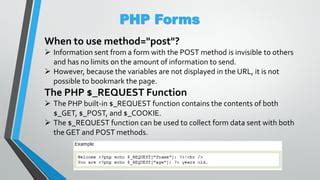 PHP Loops And PHP Forms PPT