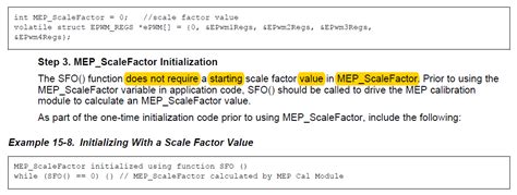 Tms320f28377d Initial Valure For Mepscalefactor C2000