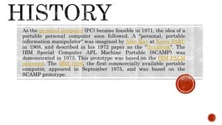 Evolution Of Laptops PPTX