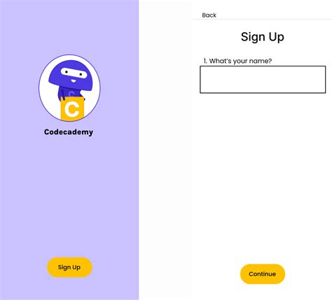 Codecademy App Figma