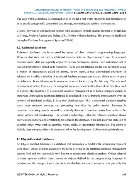 Survey Of Object Oriented Database Pdf