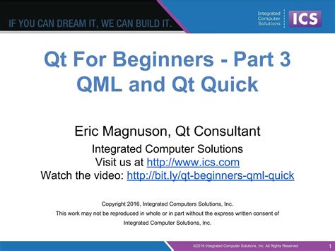 Qt For Beginners Part 3 Qml And Qt Quick Ppt