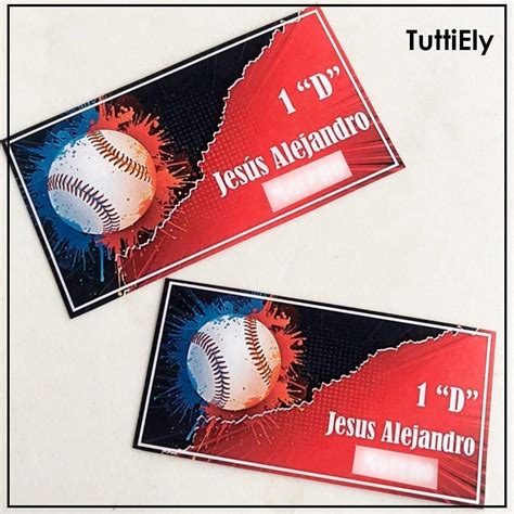 Baseball School Label