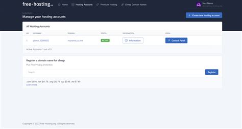 Free Web Host With Php Mysql