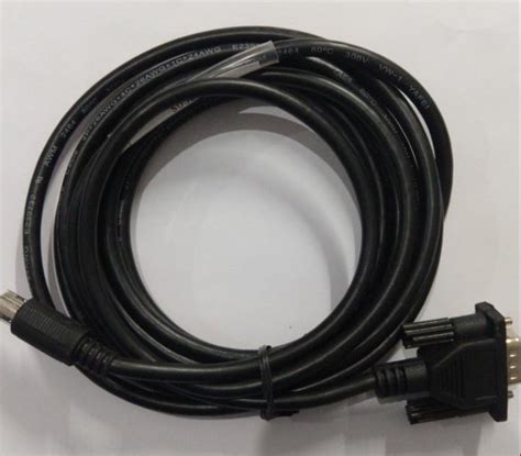 Black Plastic Mitsubishi A Plc To Hmi Programming Cable Mitsubishi Serial At In