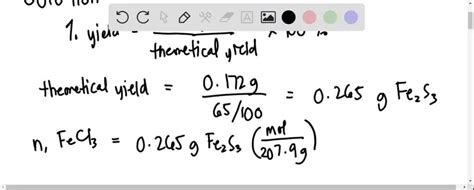 SOLVED: How many milliliters of 0.200 M FeCl3 are needed to react with an excess of Na2S to ...