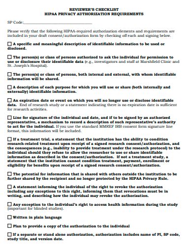 Free 25 Authorization Checklist Samples In Pdf Ms Word