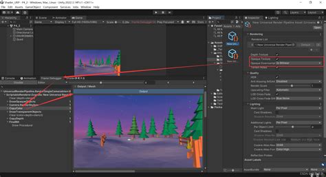 unity中urp下抓屏的 开启 和 使用 urp renderfeature 获取屏幕 csdn博客