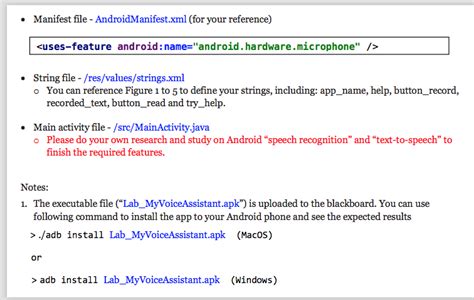 In Android Studio Use Speech Recognition And Chegg Com