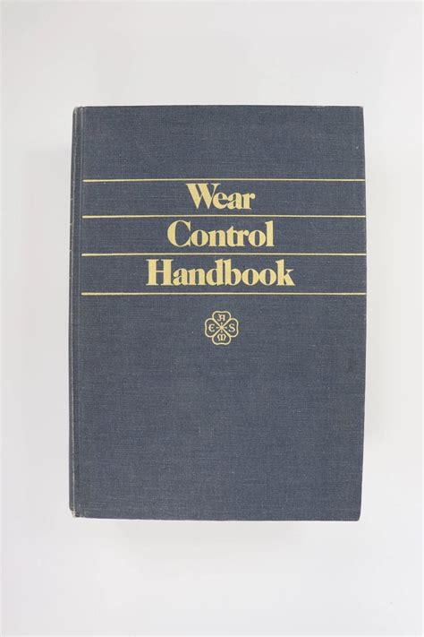 Wear Control Handbook Stemcell Science Shop