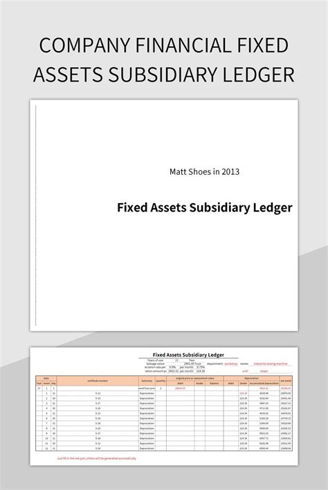 Free Financial Fixed Assets Templates For Google Sheets And Microsoft Excel Slidesdocs