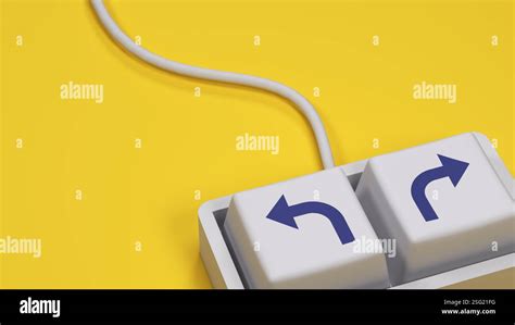 Choice Concept Keyboard With Two Keys Right And Left Arrow Choosing The Direction Or Making