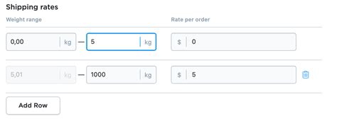 Custom Rates Based On Subtotal Or Weight Ecwid Help Center