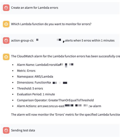 Using Bedrock Agent For Cloudwatch Alarm To Quickly Get Started With Aws Service Alerts Aws Re