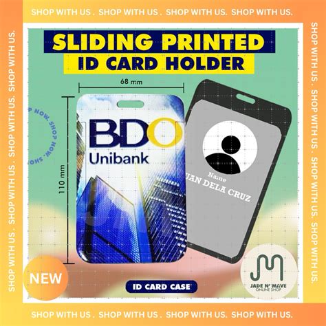 Classy Bdo Card Case With Name Tags Jnm Shopee Philippines