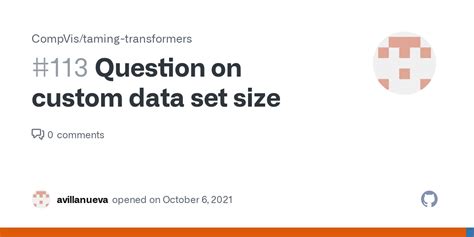 question on custom data set size · issue 113 · compvis taming