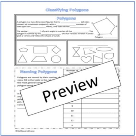 Classifying Polygons Guided Notes And Practice By Get Squared Away