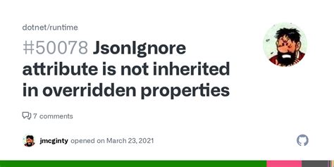 Jsonignore Attribute Is Not Inherited In Overridden Properties · Issue