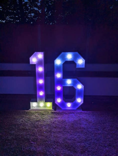 Led 4ft Numbers Bouncy Castle Hire Disco Domes Nightclubs In