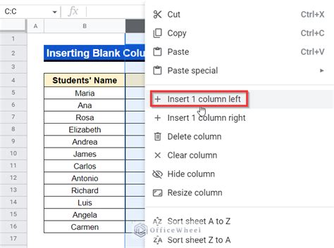 How To Insert Blank Column Using QUERY In Google Sheets