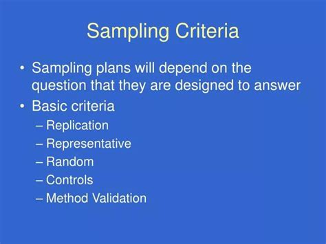 Ppt Sampling Criteria Powerpoint Presentation Free Download Id 1109600